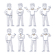 Young Man Stands in Different Poses, Vectors | GraphicRiver