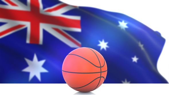 Basketball with Australia Flag, Motion Graphics | VideoHive