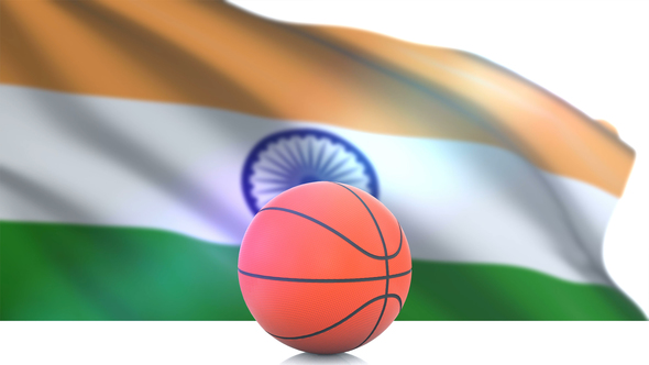 Basketball with India Flag, Motion Graphics | VideoHive