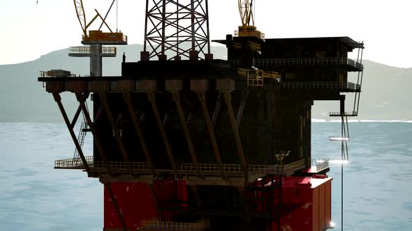 Oil Drill Rig Platform, Motion Graphics | VideoHive