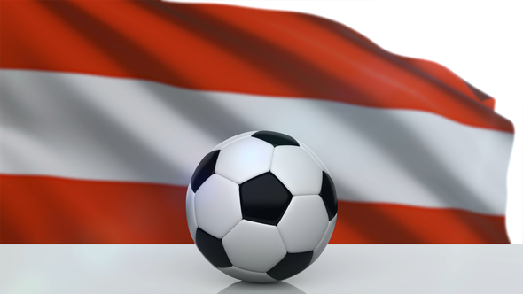 Soccer Ball with Austria Flag, Motion Graphics | VideoHive