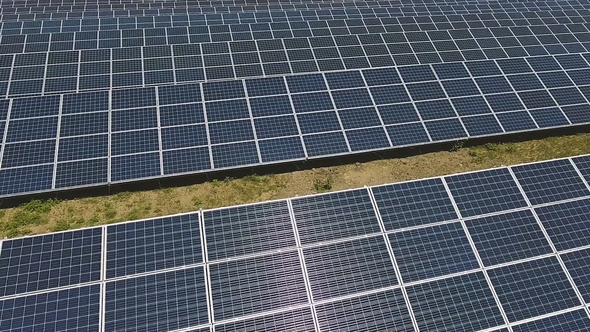 Solar Panel Units Producing Renewable Energy, Stock Footage | VideoHive