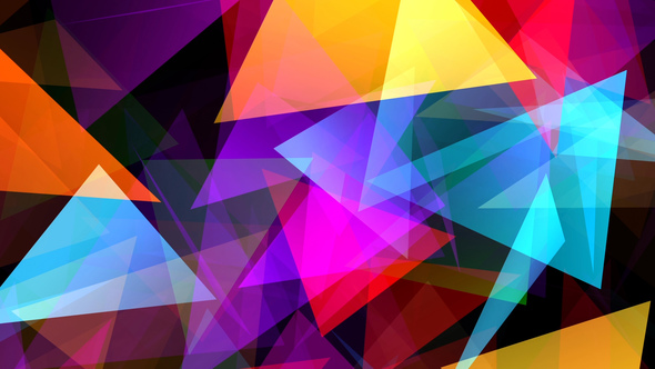 Colorful Triangles, Motion Graphics | VideoHive
