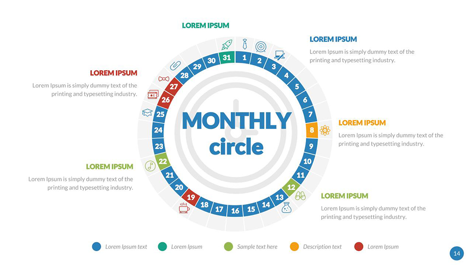 Monthly Planner Google Slides Template, Presentation Templates ...