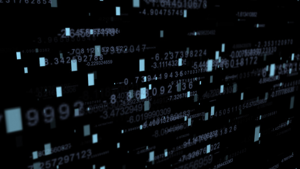 Hud Numbers Blue, Motion Graphics | VideoHive