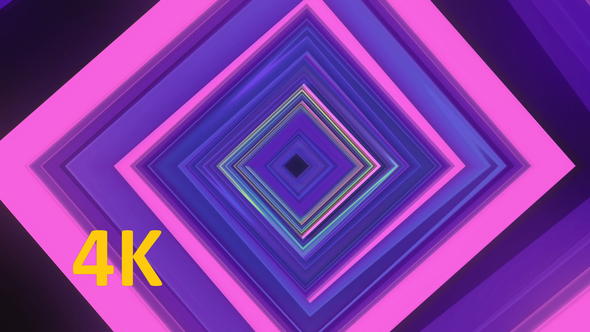 VJ VHS 80's Neon Colorful Tunnel, Motion Graphics | VideoHive