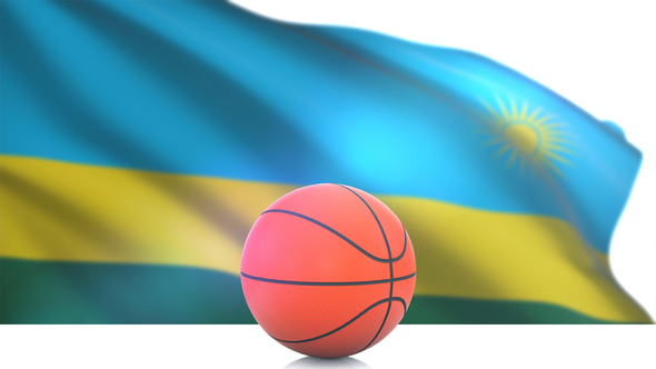 Basketball with Rwanda Flag, Motion Graphics | VideoHive