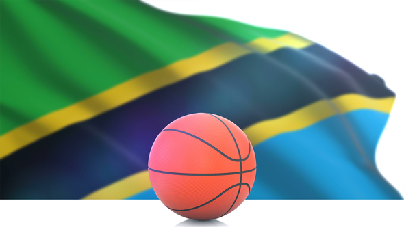 Basketball with Tanzania Flag, Motion Graphics | VideoHive
