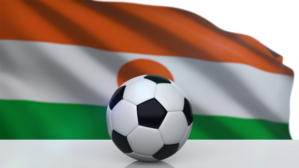 Soccer Ball with Niger Flag, Motion Graphics | VideoHive