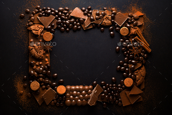 Chocolate frame. Stock Photo by Fisher-Photostudio | PhotoDune