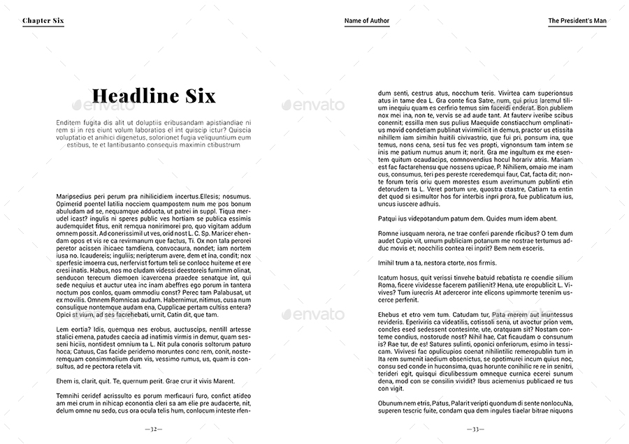 Book Template No 4, Print Templates | GraphicRiver