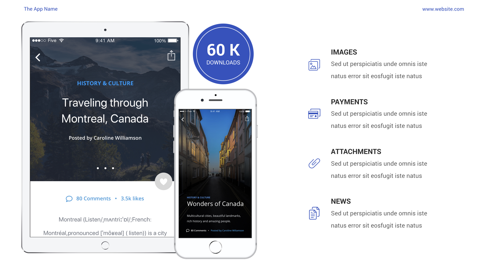 Mobile App Showcase Keynote Pitch Deck, Presentation Templates ...