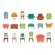 Collection of Different Types of Seating, Vectors | GraphicRiver
