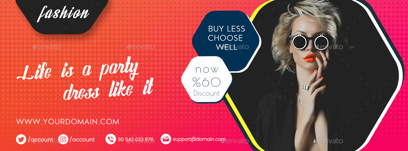 Fashion Facebook Cover Pack, Web Elements | GraphicRiver