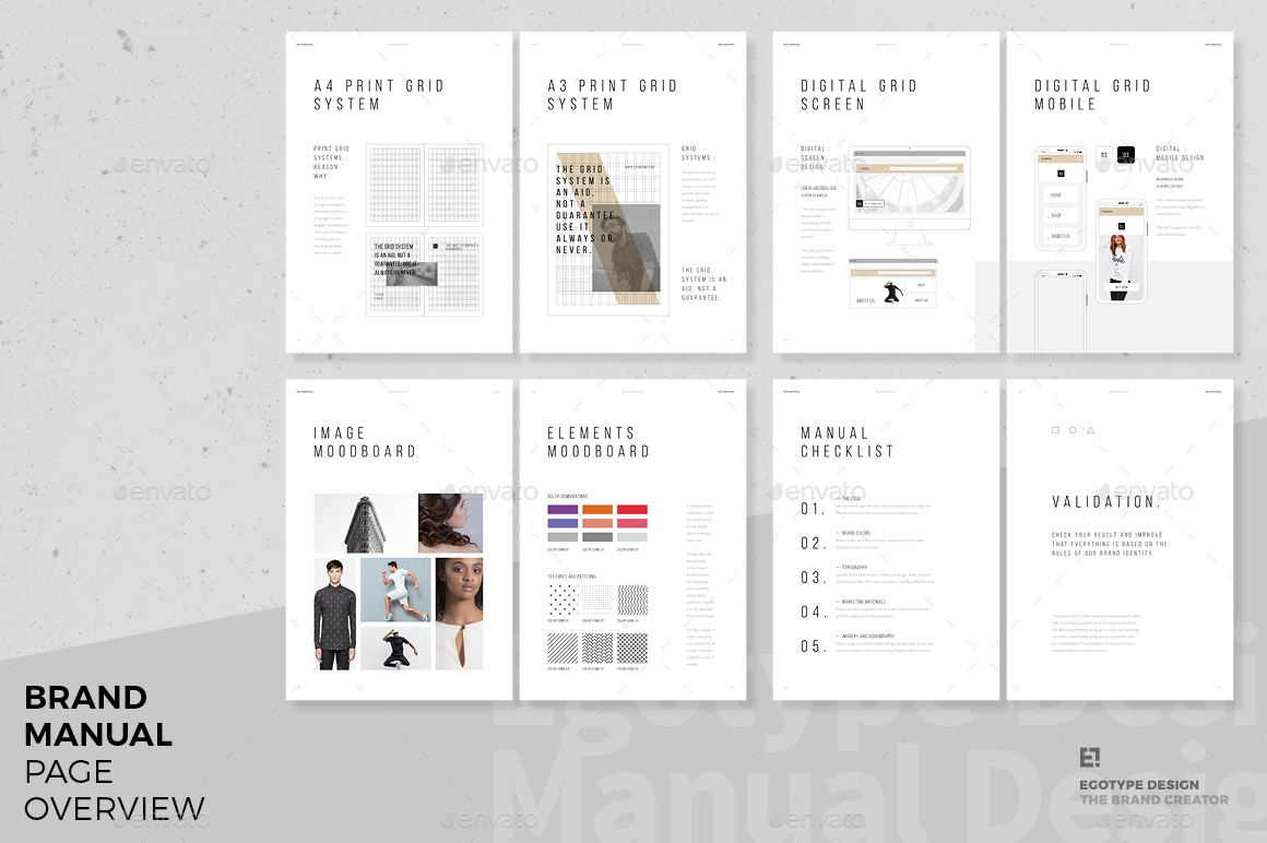 Brand Manual, Print Templates | GraphicRiver