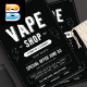Vape Shop Flyer Menu, Print Templates | GraphicRiver