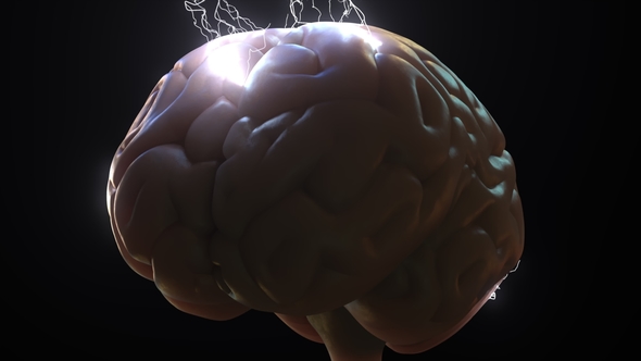 Sparks Over Human Brain, Motion Graphics | VideoHive