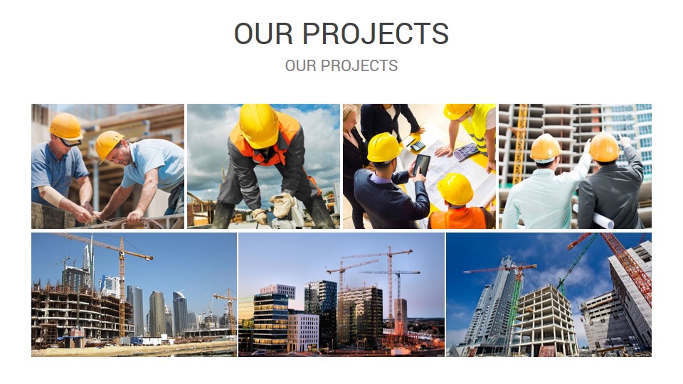 Construction PowerPoint Presentation Template, Presentation Templates