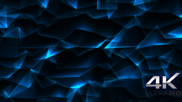 Beauty and Blue Triangles Background Loop, Motion Graphics | VideoHive