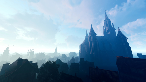 The Old City In The Morning Mist, Motion Graphics | VideoHive