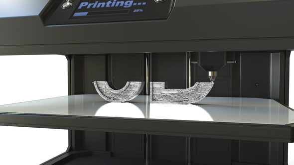 Making Metallic Letters with a 3D Printer, Motion Graphics | VideoHive