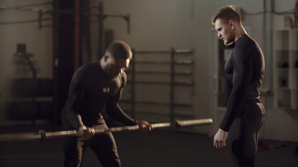 Black Man Doing Crossfit with a Personal Trainer, Stock Footage | VideoHive