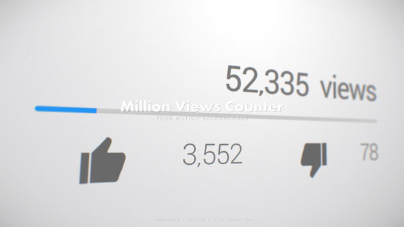 1 Million Views Counter, Motion Graphics | VideoHive