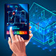IOT. Smart Home System Application Interface. 3d, Vectors | GraphicRiver