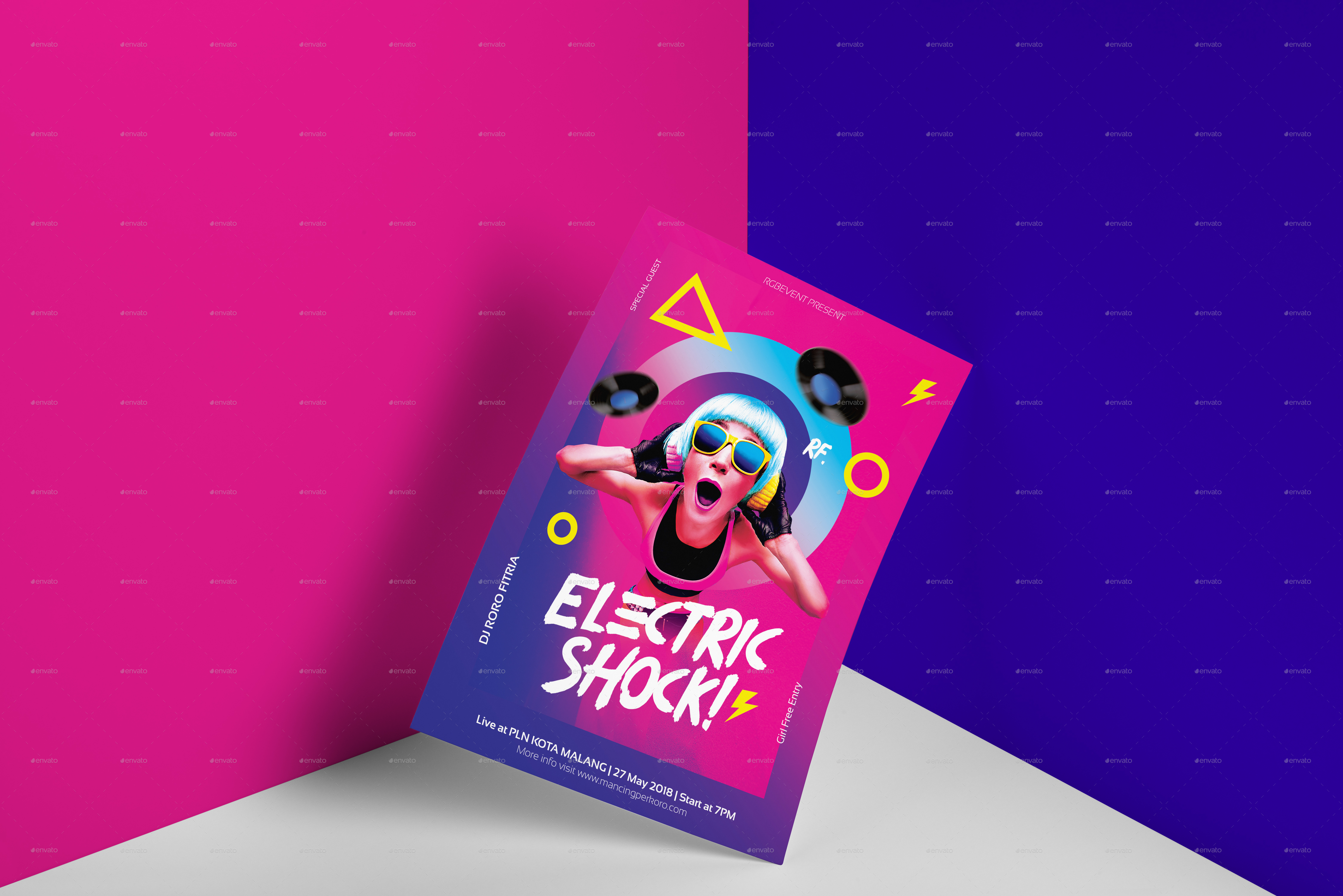 Electric Shock DJ Flyer by rgbryand | GraphicRiver