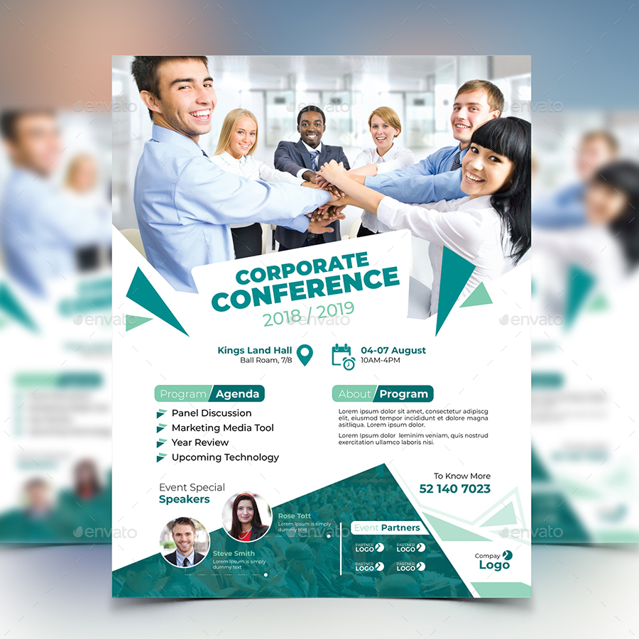 Corporate Conference Flyer, Print Templates | GraphicRiver