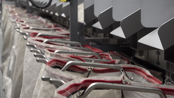 Automated Parcel Sorting System Filling Bags, Stock Footage | VideoHive