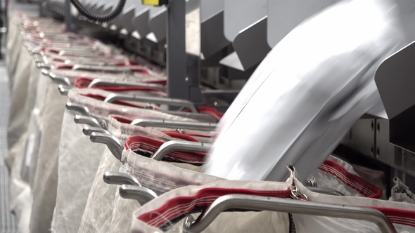 Automated Parcel Sorting System Filling Bags, Stock Footage | VideoHive