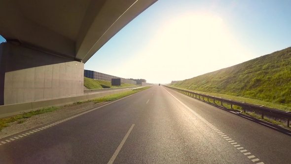Car Driving on the Autobahn, Stock Footage | VideoHive