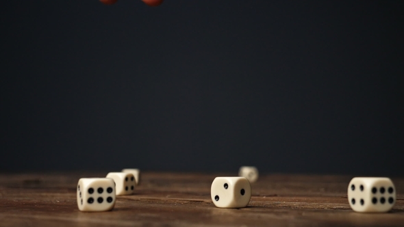 Falling Dice, Stock Footage | VideoHive