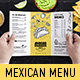 Tri-Fold Mexican Menu Template, Print Templates | GraphicRiver