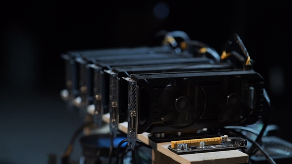 Equipment for Mining Cryptocurrency Bitcoin, Stock Footage | VideoHive