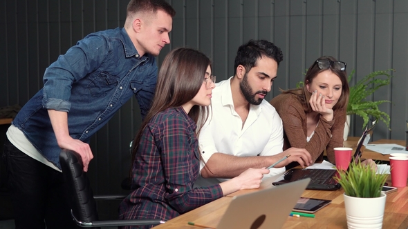 IT Team Before Laptop, Stock Footage | VideoHive
