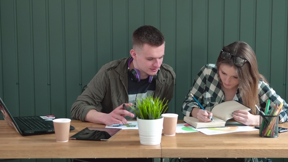 Students Work in Office, Stock Footage | VideoHive