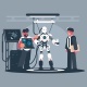 Presentation of Modern Robot, Vectors | GraphicRiver