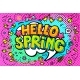 Hello Spring Word Bubble, Vectors | GraphicRiver