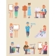 Young Vector Artist Designer Creative People, Vectors | GraphicRiver