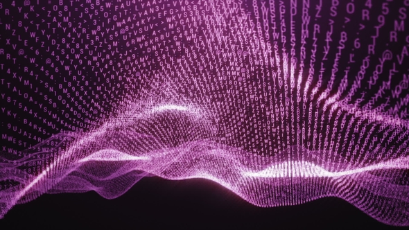 ABC Loopable Wave Abstract Purple , Motion Graphics | VideoHive