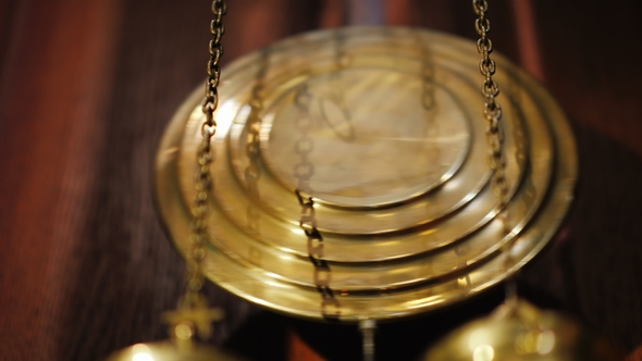 Pendulum of the Ancient Clock, Stock Footage | VideoHive