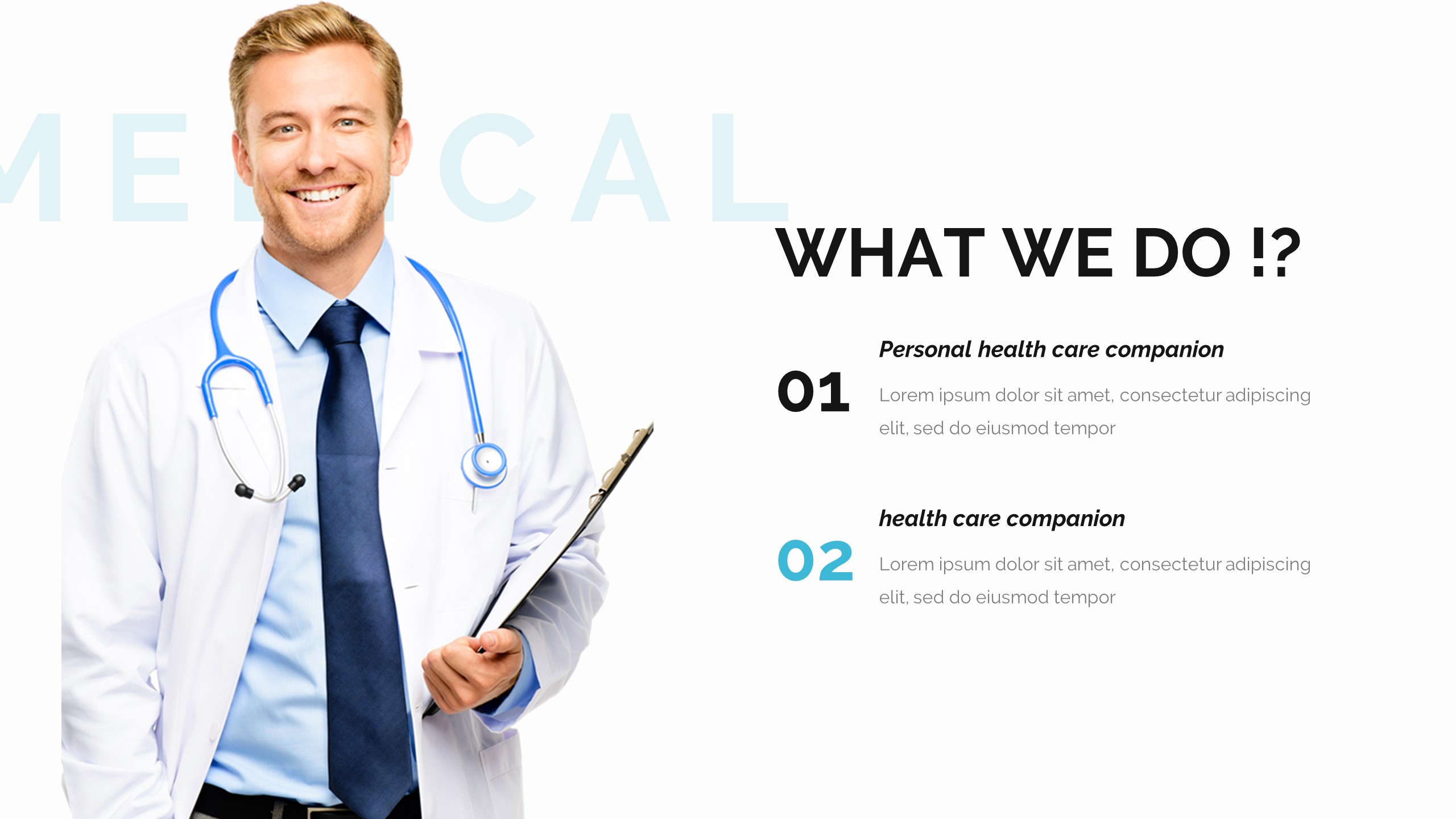 Medical Clinic - Health and Doctor Medical Keynote Template ...