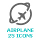 Airplane & Airport Mini Icon, Icons | GraphicRiver
