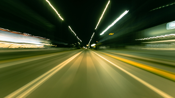 Fast Night City Drive, Stock Footage | VideoHive