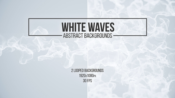 White Waves Abstract Backgrounds, Motion Graphics | VideoHive