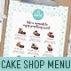 Cake Shop Menu Template, Print Templates | GraphicRiver