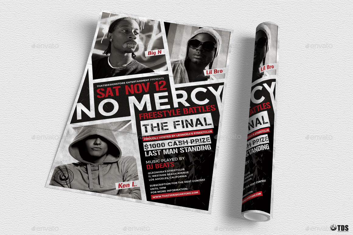 Freestyle Rap Battle Flyer Template V1, Print Templates | GraphicRiver