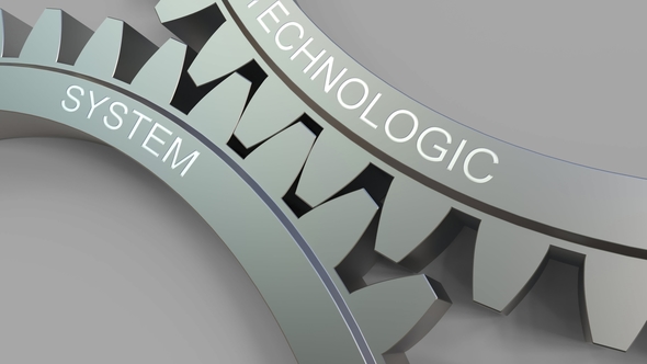 TECHNOLOGIC SYSTEM Words on Meshing Gears, Motion Graphics | VideoHive